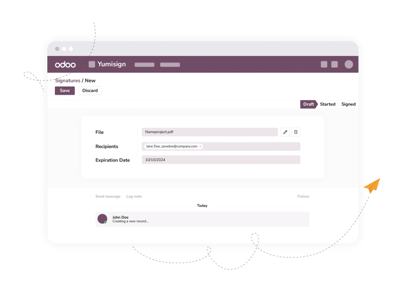 YumiSign Application for Odoo - YumiSign